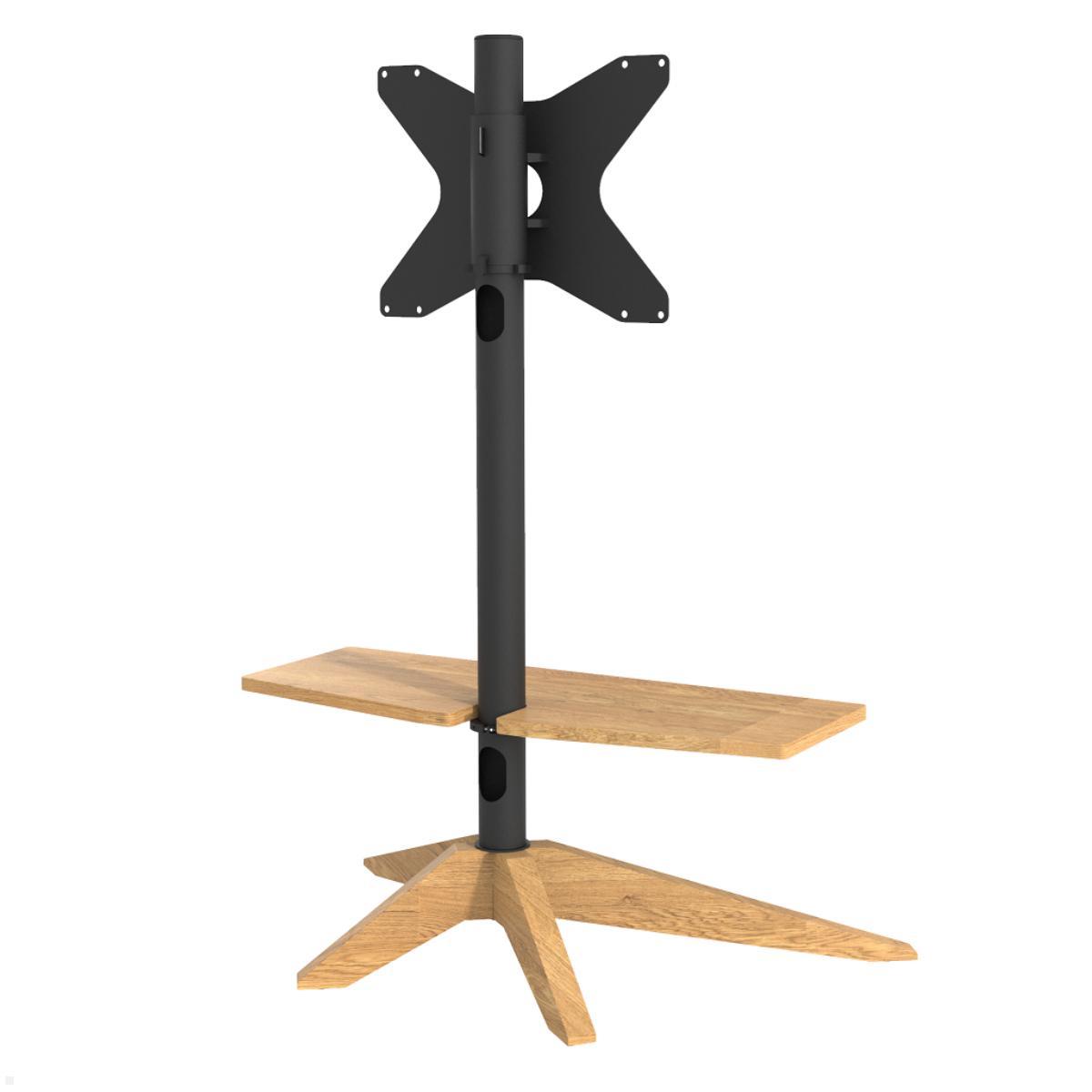 TV Ständer 32-65 Zoll CAVUS CROSS, VESA 400x300, Eiche